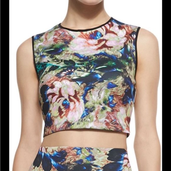 Clover Canyon | Tops | Clover Canyon James Joyce Floral Abstract Crop ...